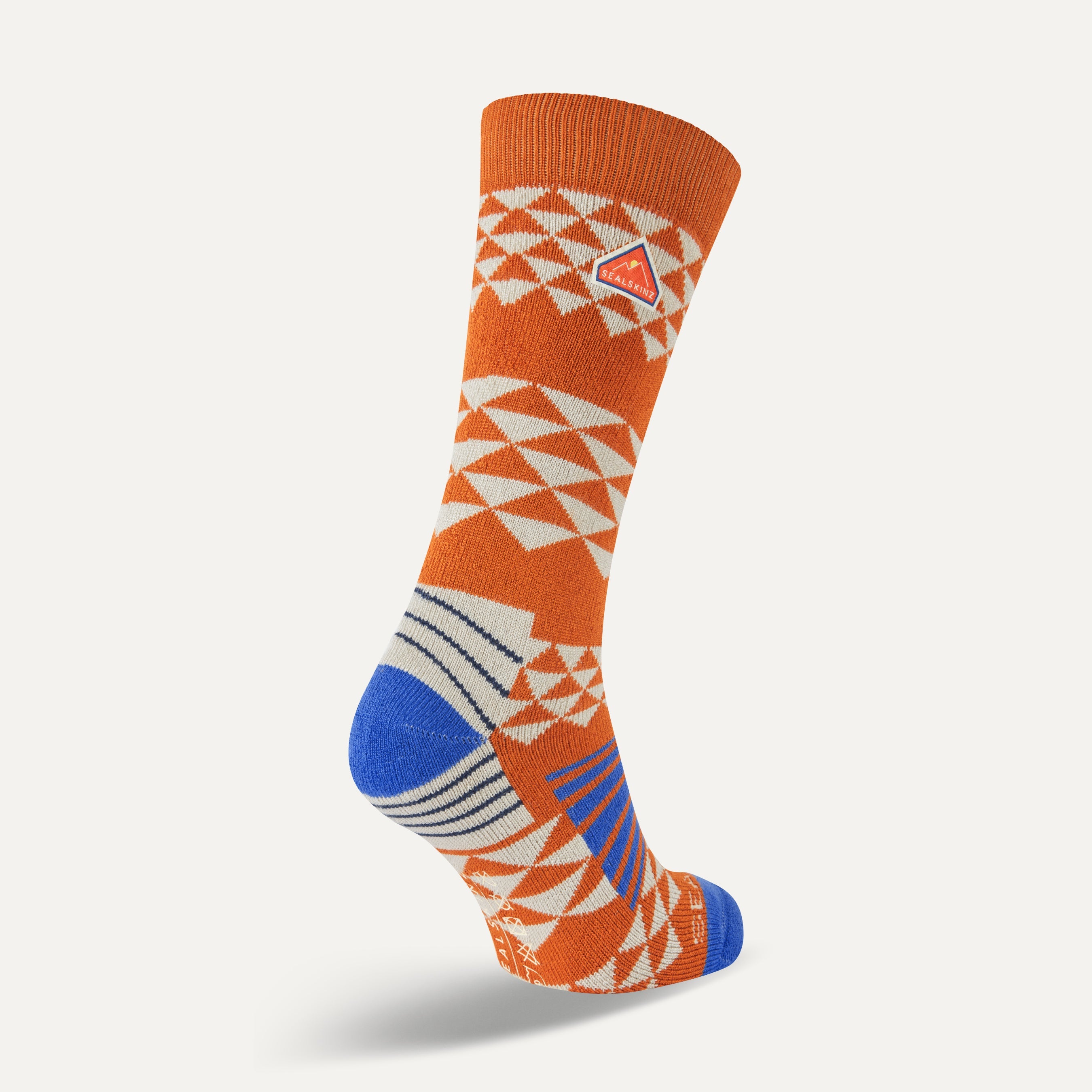Elsing - Single Layer Bamboo Mid Length Pattern Hiking Sock – Sealskinz EU